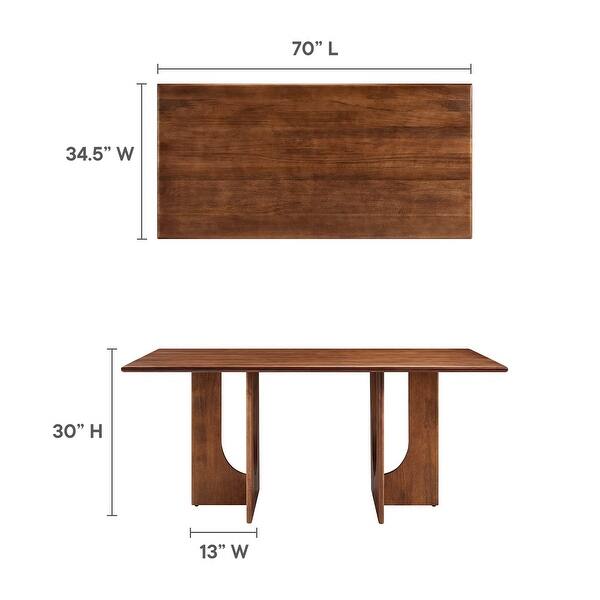 Rivian Rectangular 70" Wood Dining Table - Bed Bath & Beyond - 39993286